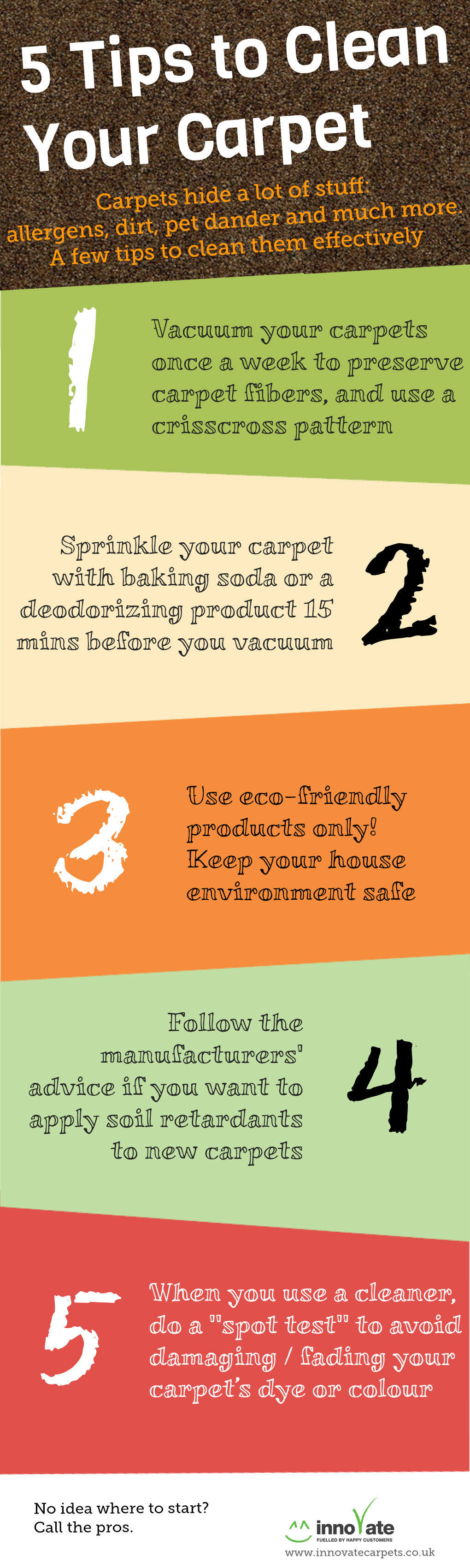 5 Tips To Clean Your Carpet infographic Innovate Carpet Cleaning
